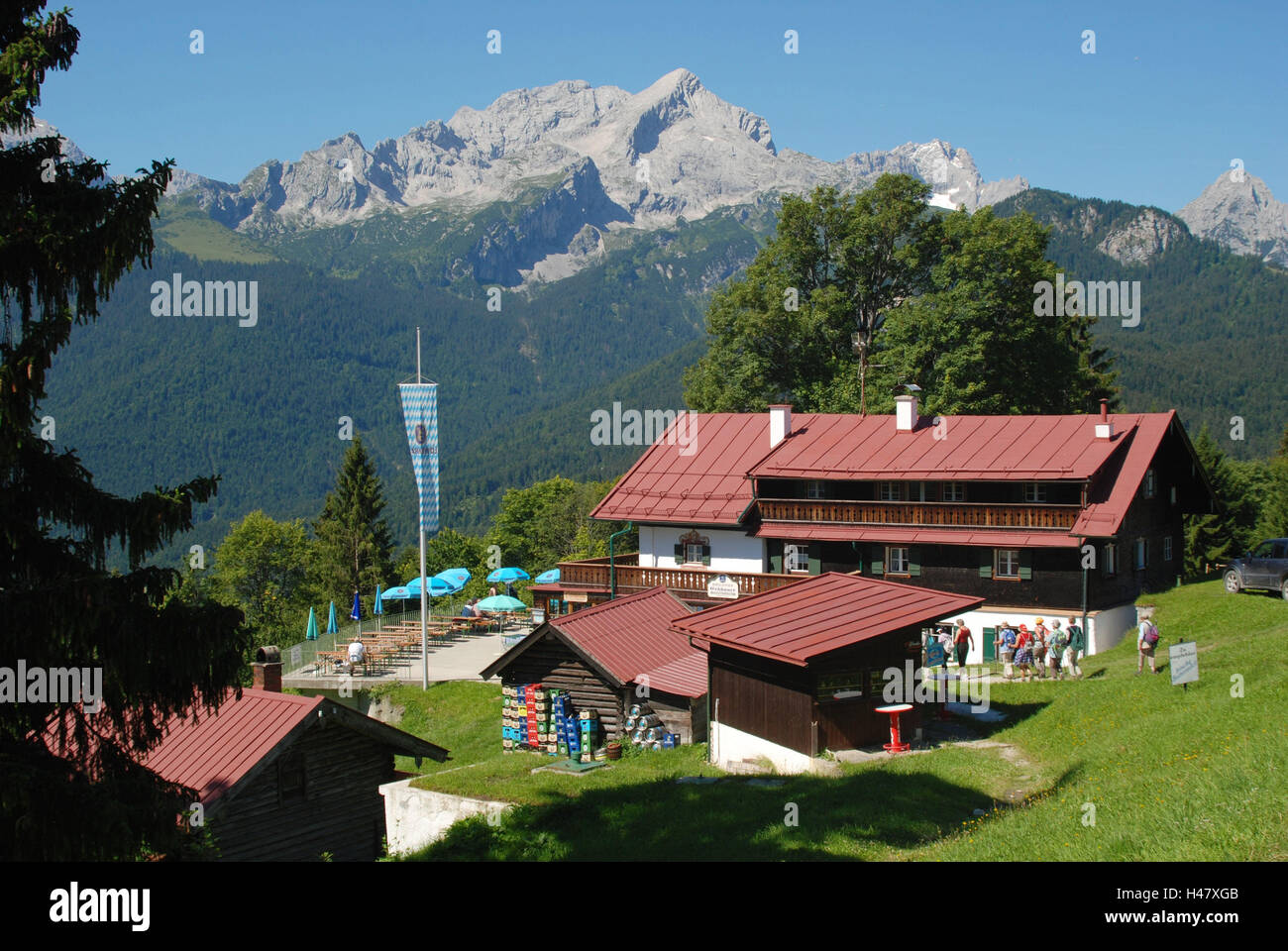 Deutschland, Bayern, Garmisch-Partenkirchen, Ecke Bauer, Mountain Inn ...