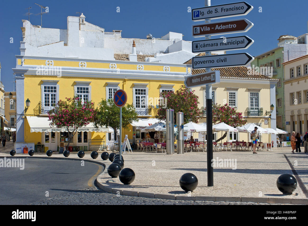Spannende Faro Portugal Altstadt Ebenbild