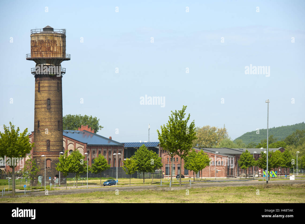 Deutschland, Nordrhein-Westfalen, Stadt Region Aachen, Dorf Als, Annas Park, Wasserturm der ...