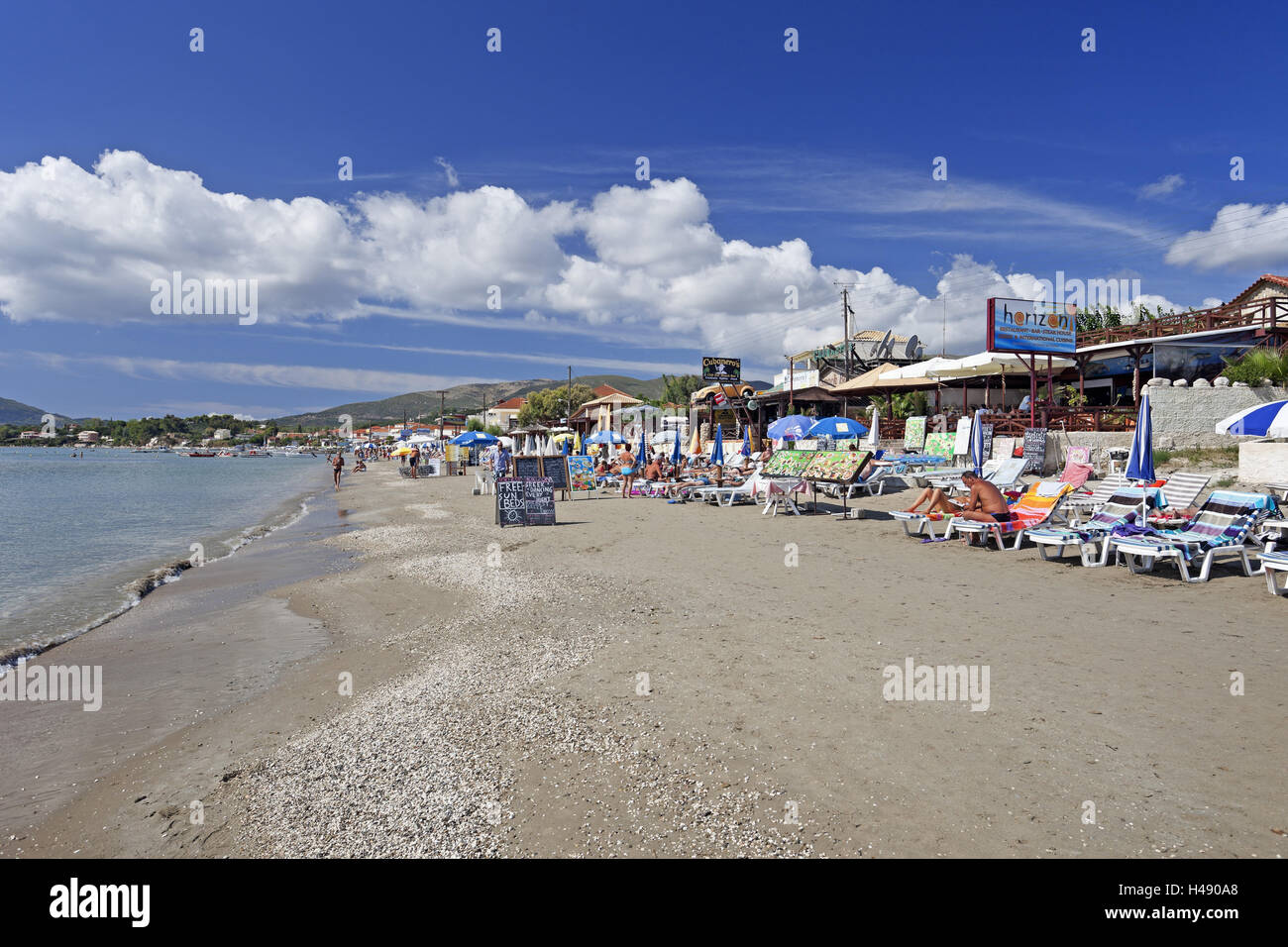 Griechenland, Zakynthos, Laganas, Strand Stockfotografie - Alamy