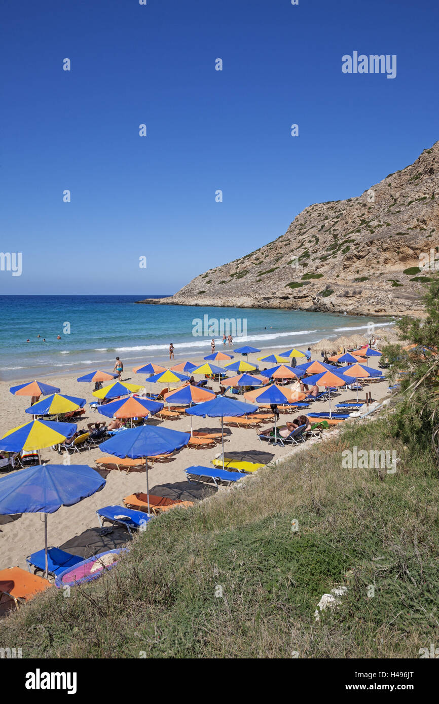 Griechenland, Karpathos, Arkassa, Agio Nikolaos Strand, Badebucht ...