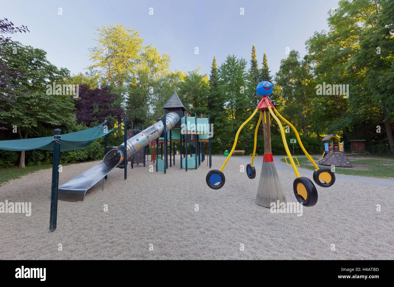 Kinder Rutsche, Spielplatz, Doblhoffpark, Baden bei Wien ...