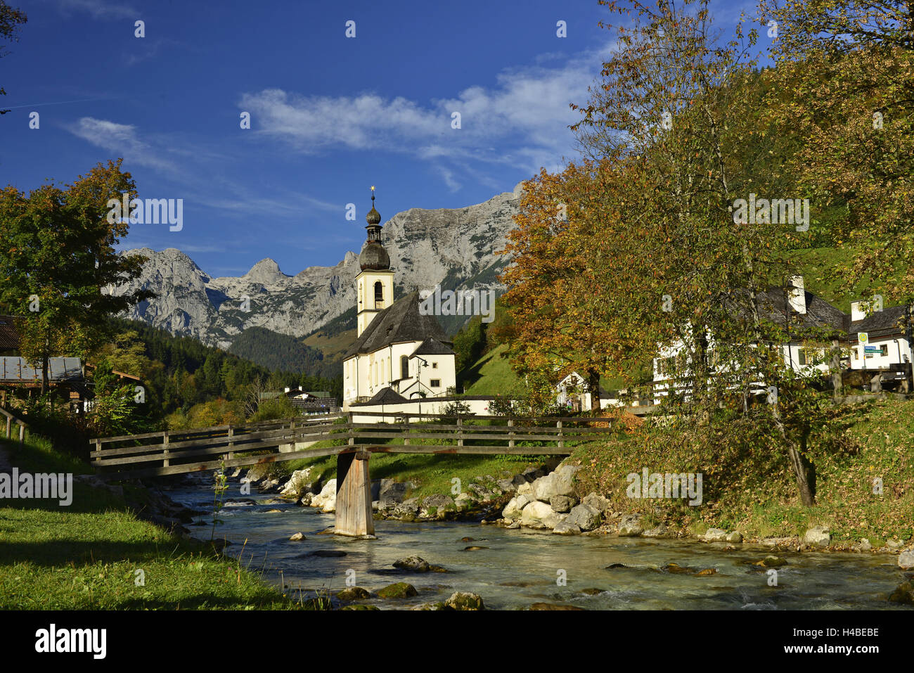 Kirche St. Sebastian in Ramsau am Dachstein Stockfotografie - Alamy