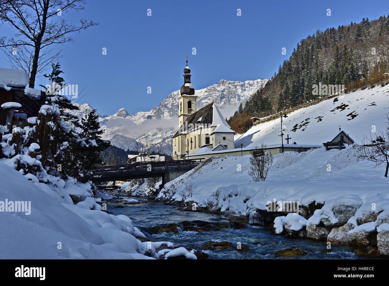 Ramsau Kirche Winter Stockfotos und -bilder Kaufen - Alamy