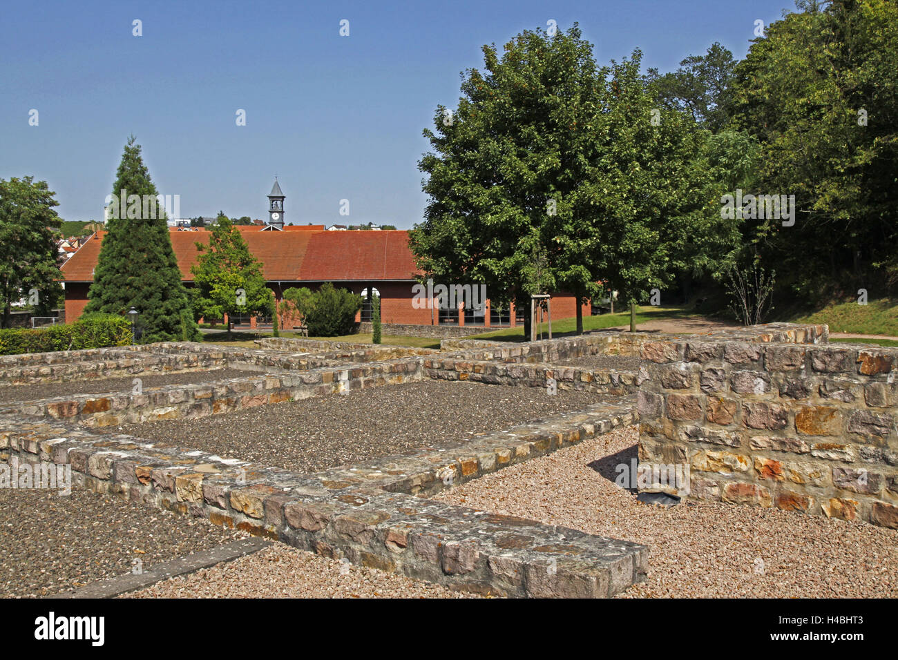 Deutschland, Rheinland-Pfalz, Bad Kreuznach, Roman Hall, Wiederaufbau ...