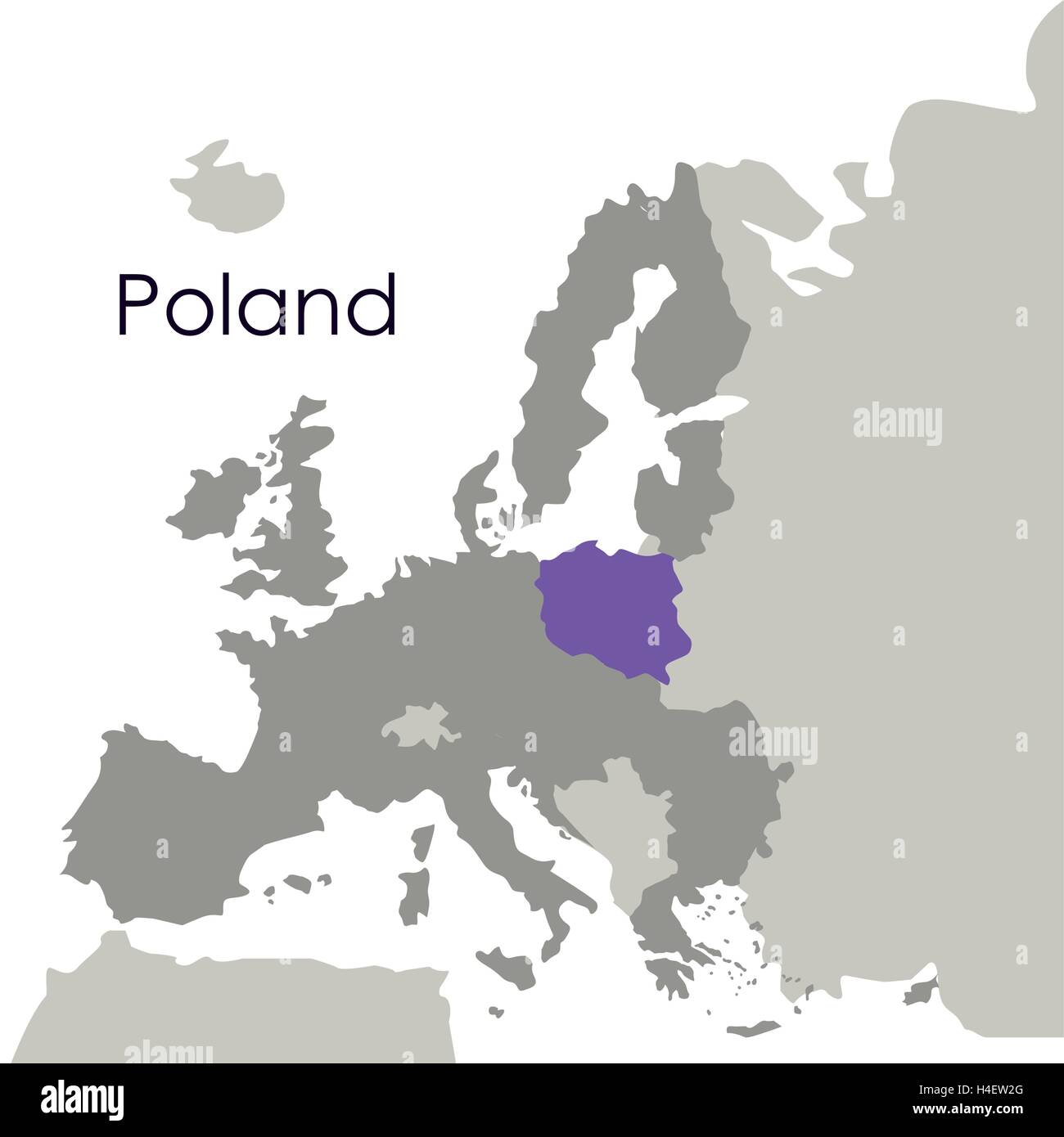 Polen Karte Stock-Vektorgrafiken kaufen - Alamy