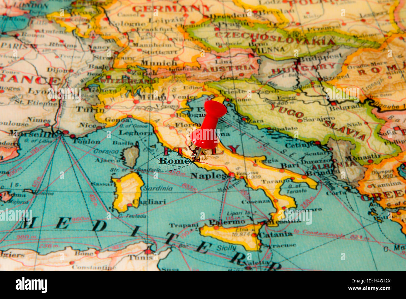 Mapa De Europa Italia Roma