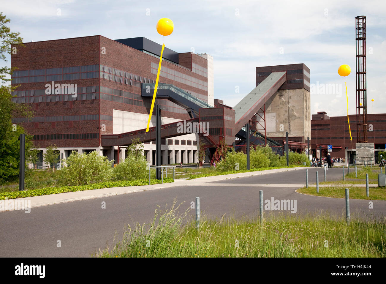 Gelbe Luftballons, Schachtzeichen, Minenschacht Zeichen, Ruhr 2010 ...