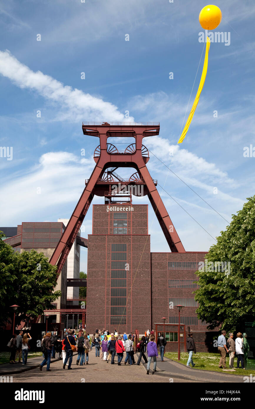 Gelber Ballon, Schachtzeichen, Mine Welle Zeichen, Ruhr 2010 ...