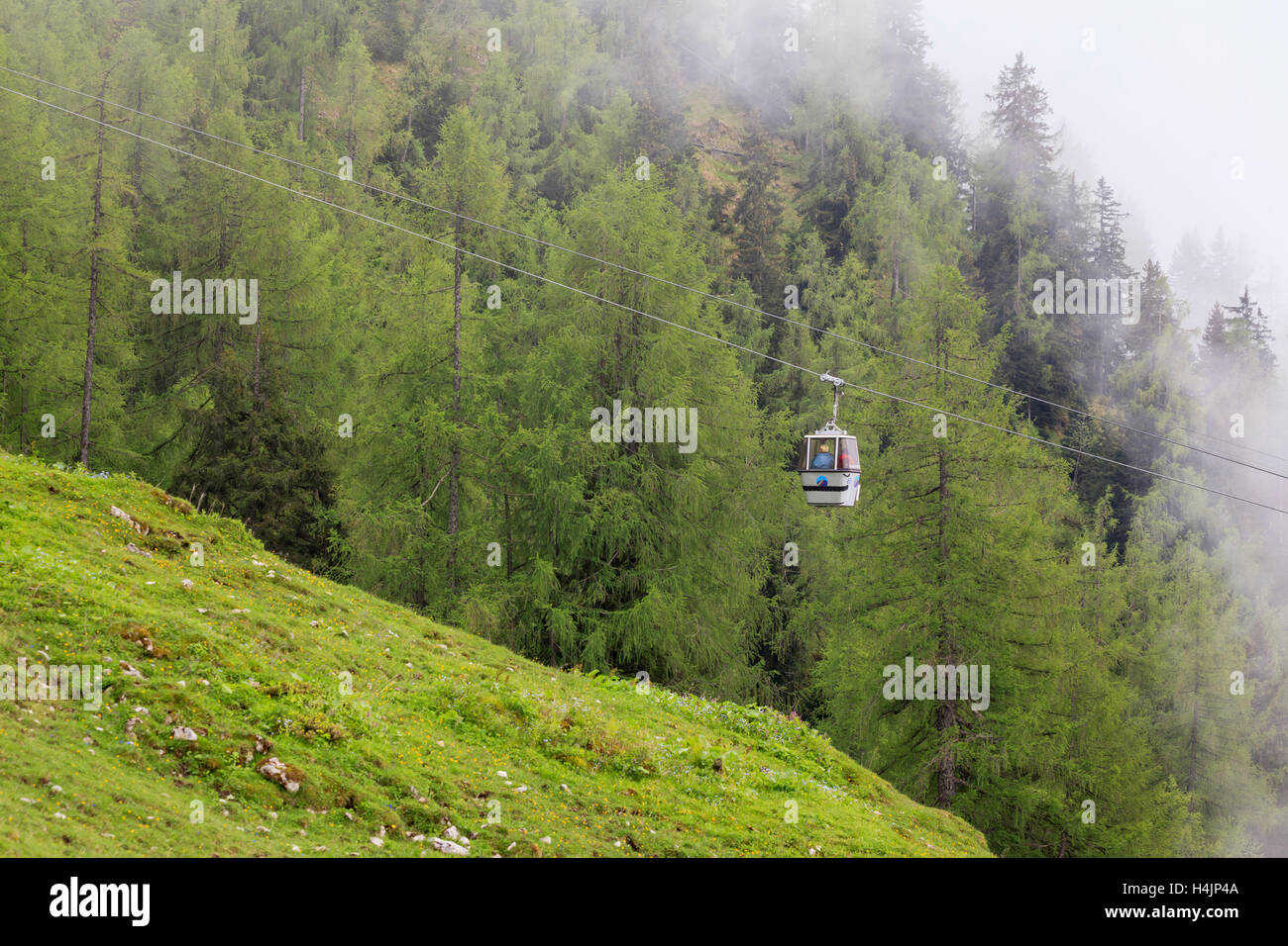 Jennerbahn-Seilbahn. Nationalpark Berchtesgaden. Oberbayern ...