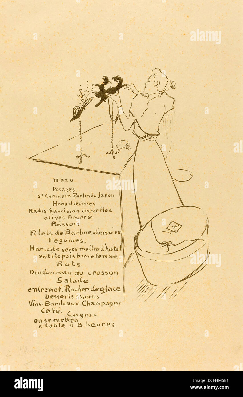 Henri de Toulouse-Lautrec (French, 1864-1901), die Modistin (La Modiste ...
