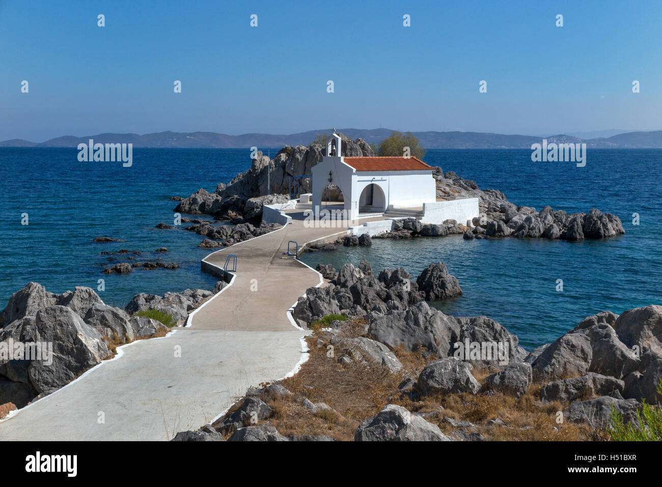 Agios Isidoros Kirche Insel Chios Griechenland Stockfotografie - Alamy