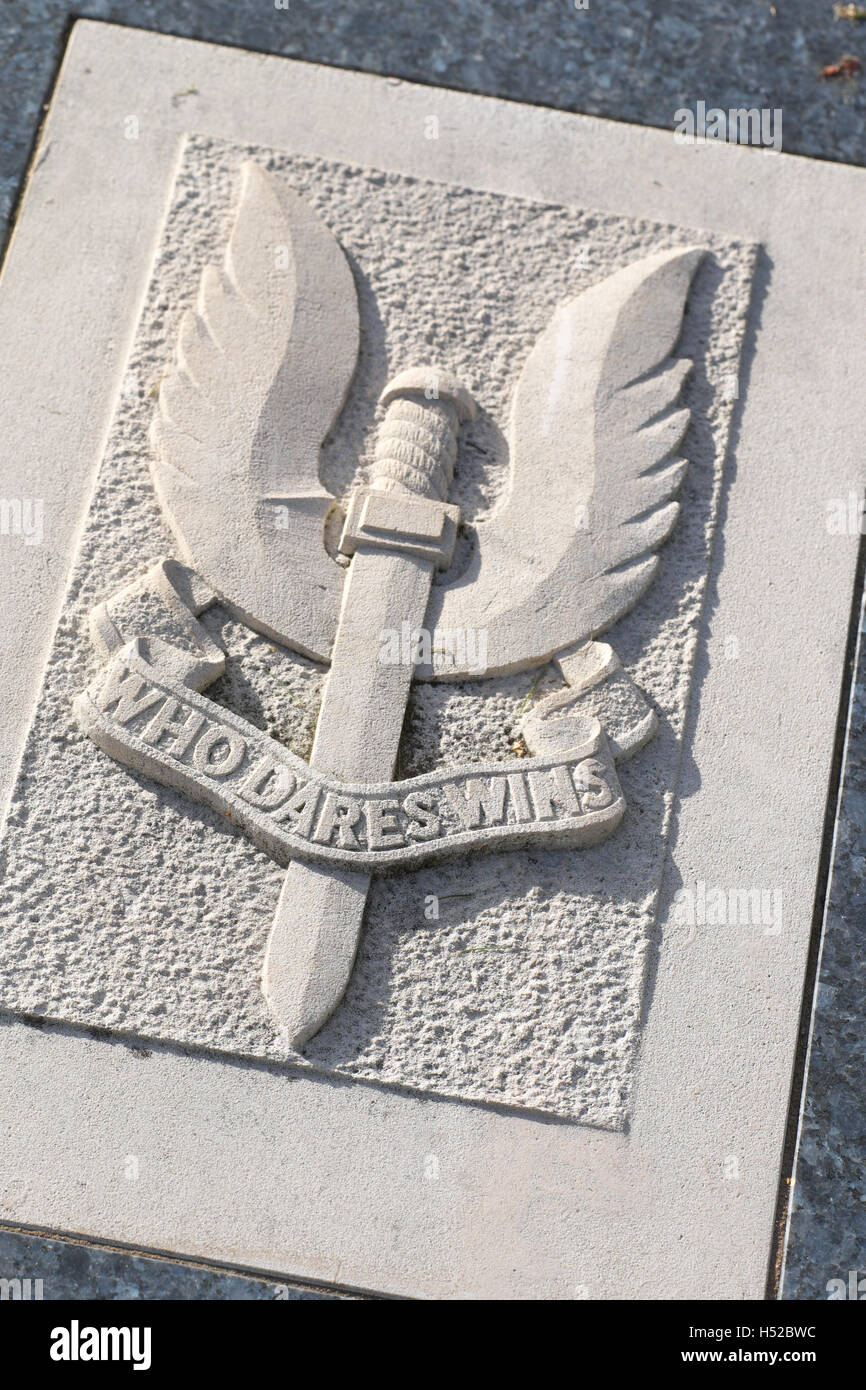 SAS, wer wagt gewinnt Motto und geflügelte Dolch Abzeichen des Special ...