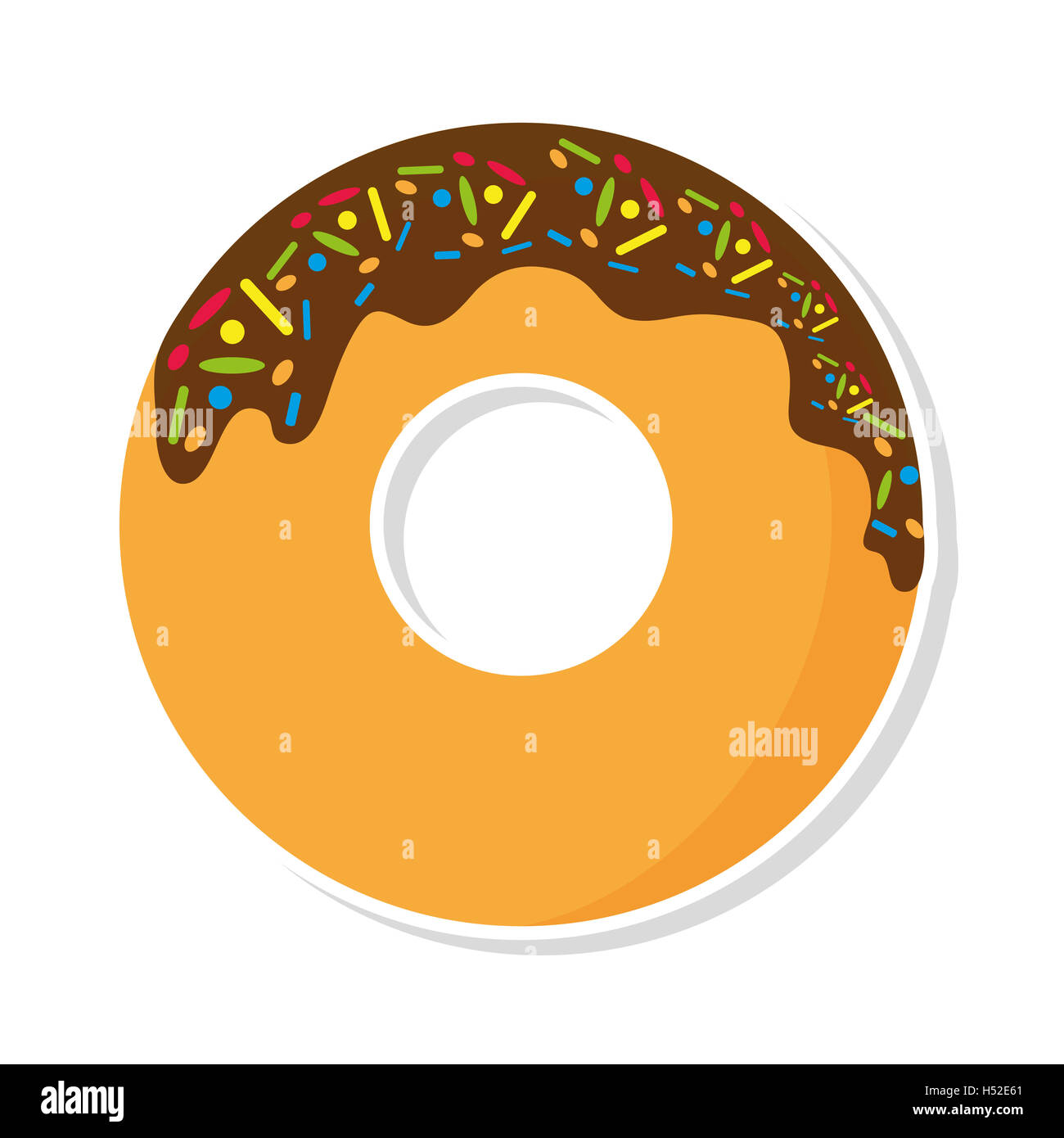 leckere süße Krapfen isoliert Symbol Vektor-Illustration-design ...