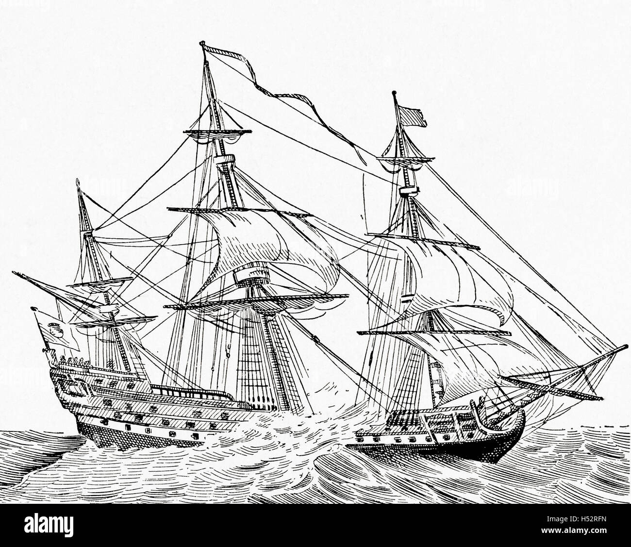 Eine spanische Galeone des 17. Jahrhunderts Stockfotografie - Alamy