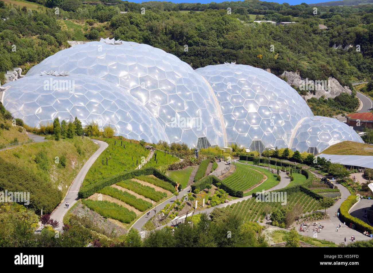 Eden Projekt Bodelva Cornwall Stockfotos und -bilder Kaufen - Alamy