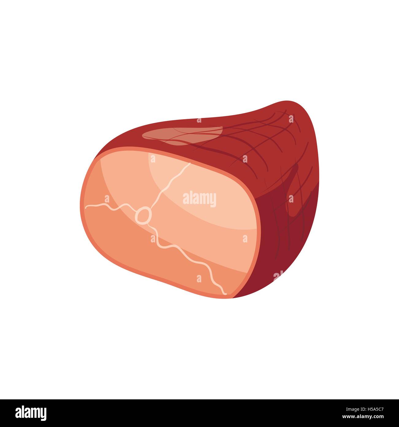 Schinken-Symbol im Cartoon-Stil Stock-Vektorgrafik - Alamy