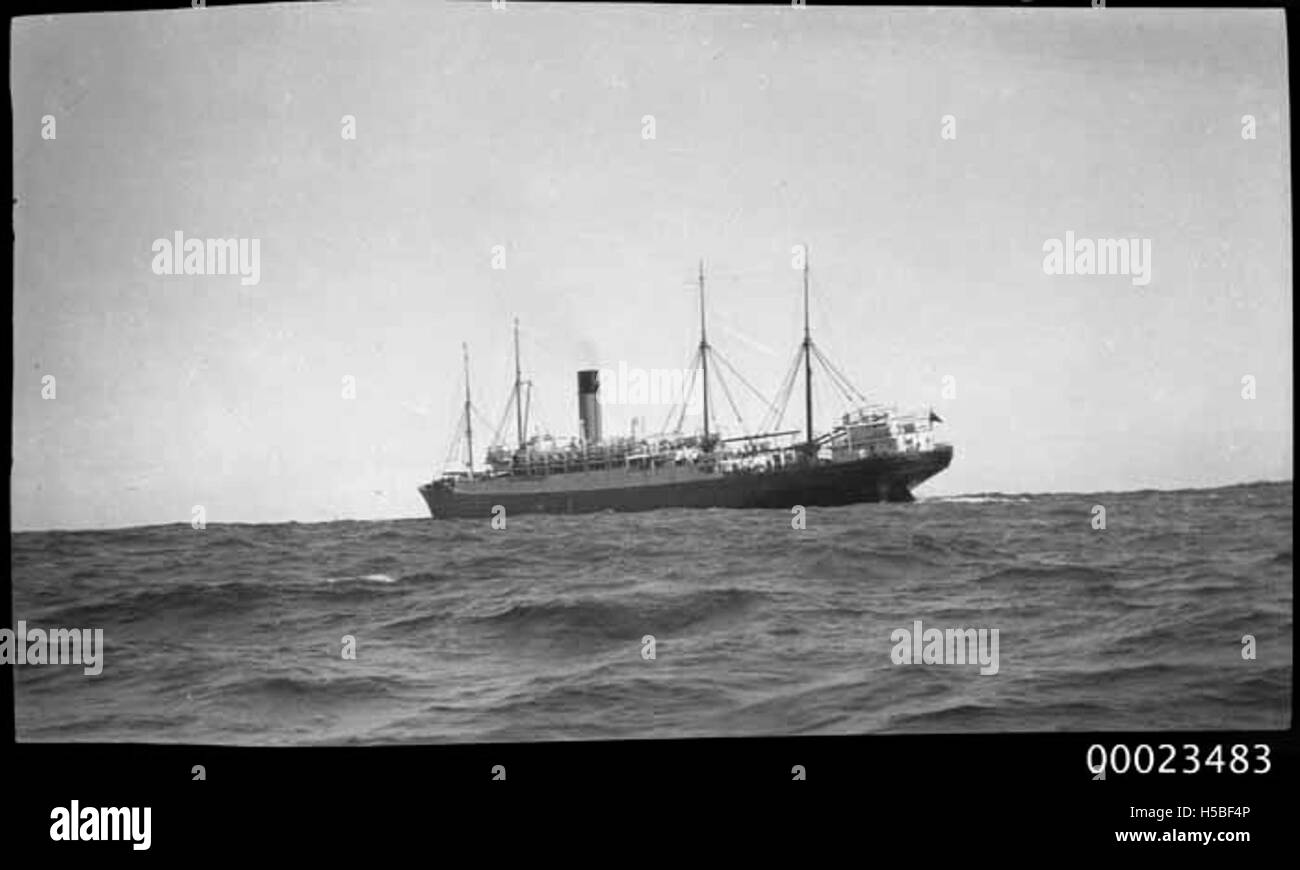 Die SS Ceramic, ein britisches Passagierschiff, das in den 1920er ...
