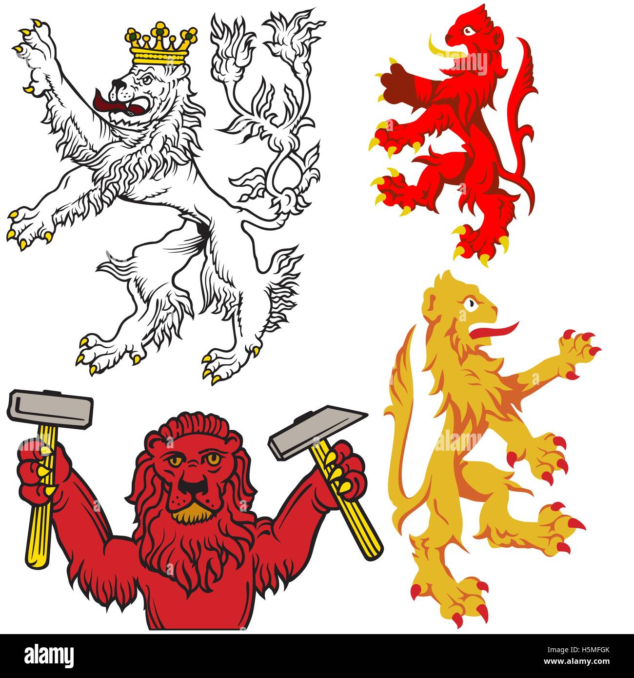 Löwe heraldischen wappen -Fotos und -Bildmaterial in hoher Auflösung ...