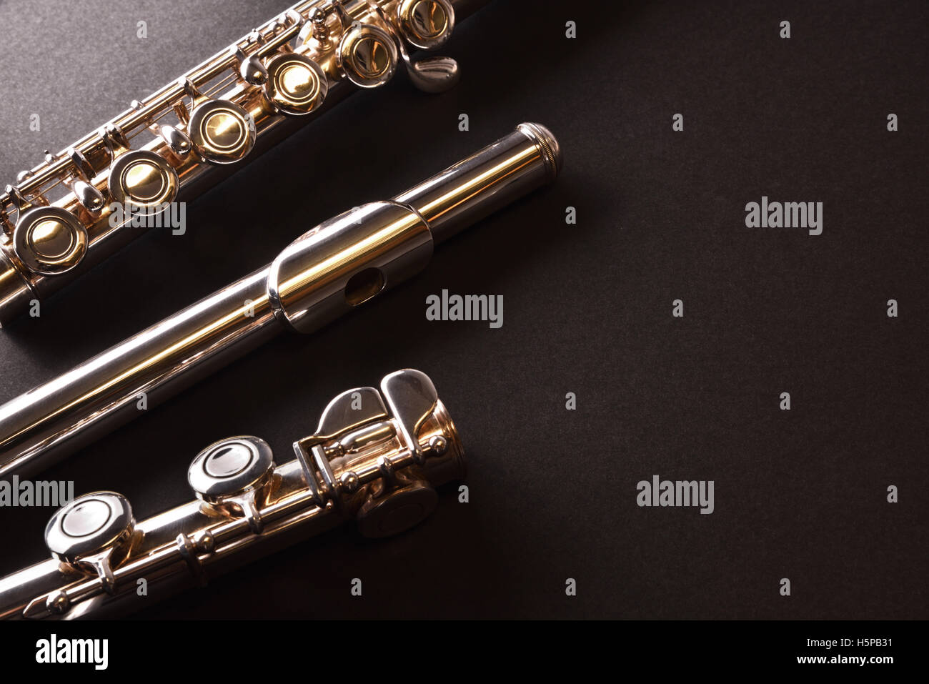 Silver Flute Close Stockfotos & Silver Flute Close Bilder - Alamy