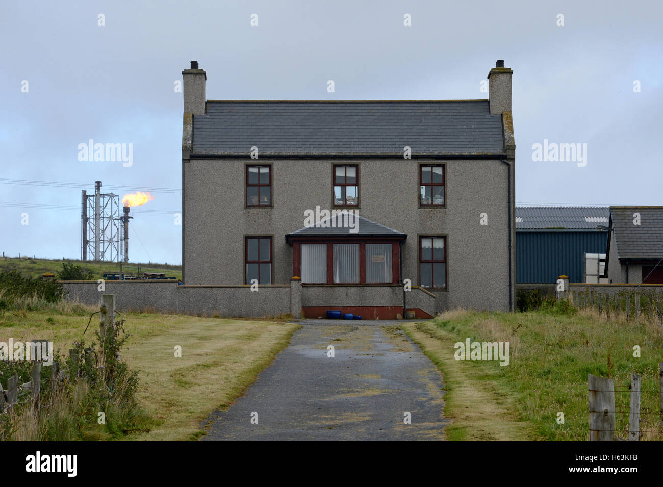 Sullom Voe Terminal, Shetland-Inseln wurden Brent und Clair Rohöl aus ...