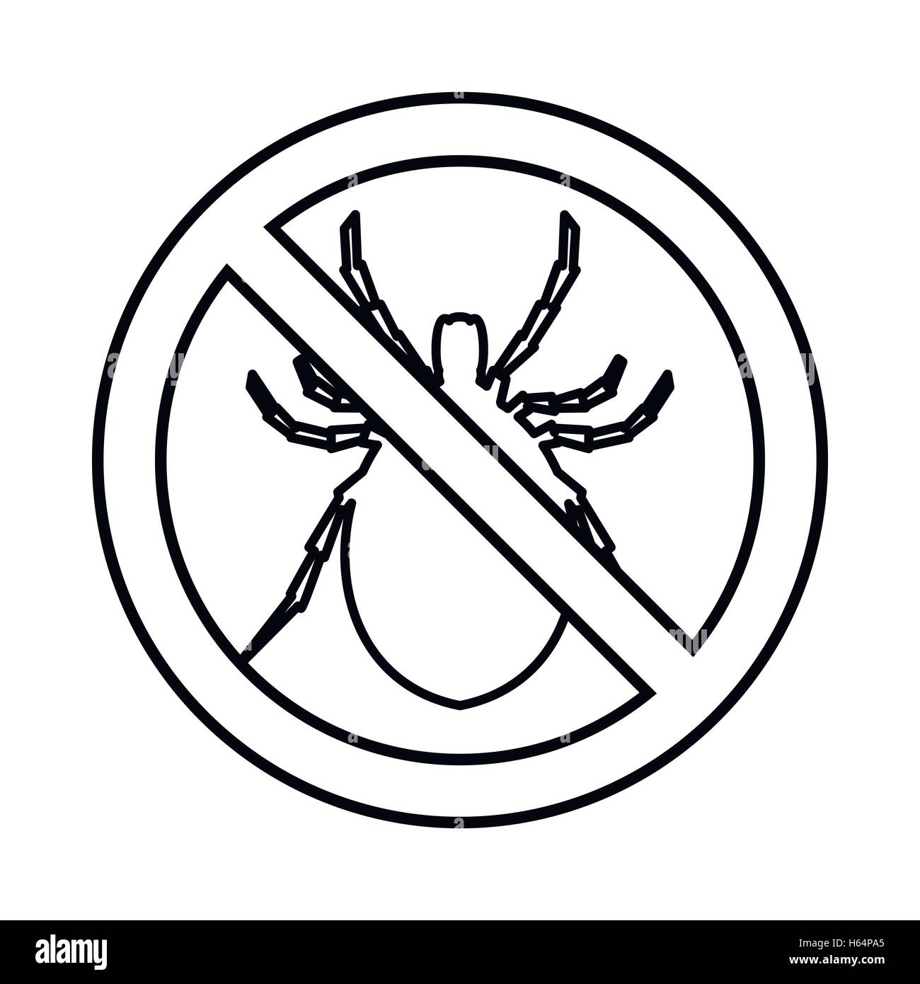 Kein Fehler Zeichen Symbol, Umriss-Stil Stock-Vektorgrafik - Alamy
