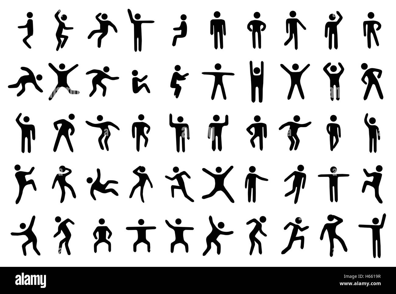 Stick figure set -Fotos und -Bildmaterial in hoher Auflösung – Alamy
