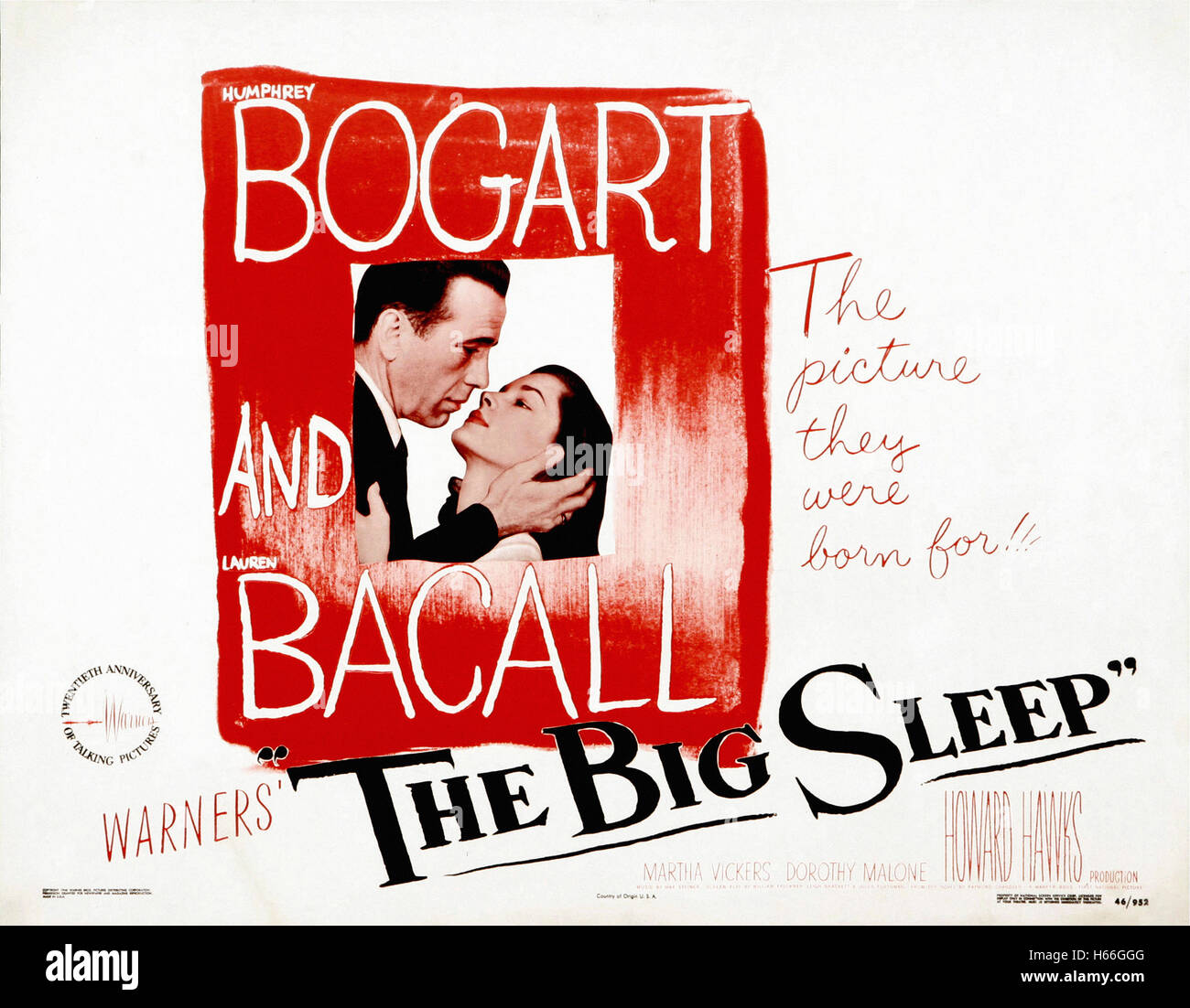 Big Sleep (1946) - Film-Poster Stockfotografie - Alamy