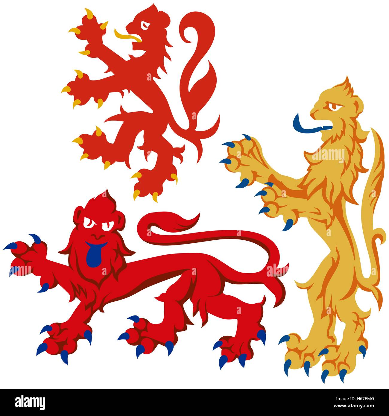 Löwe heraldischen wappen -Fotos und -Bildmaterial in hoher Auflösung ...