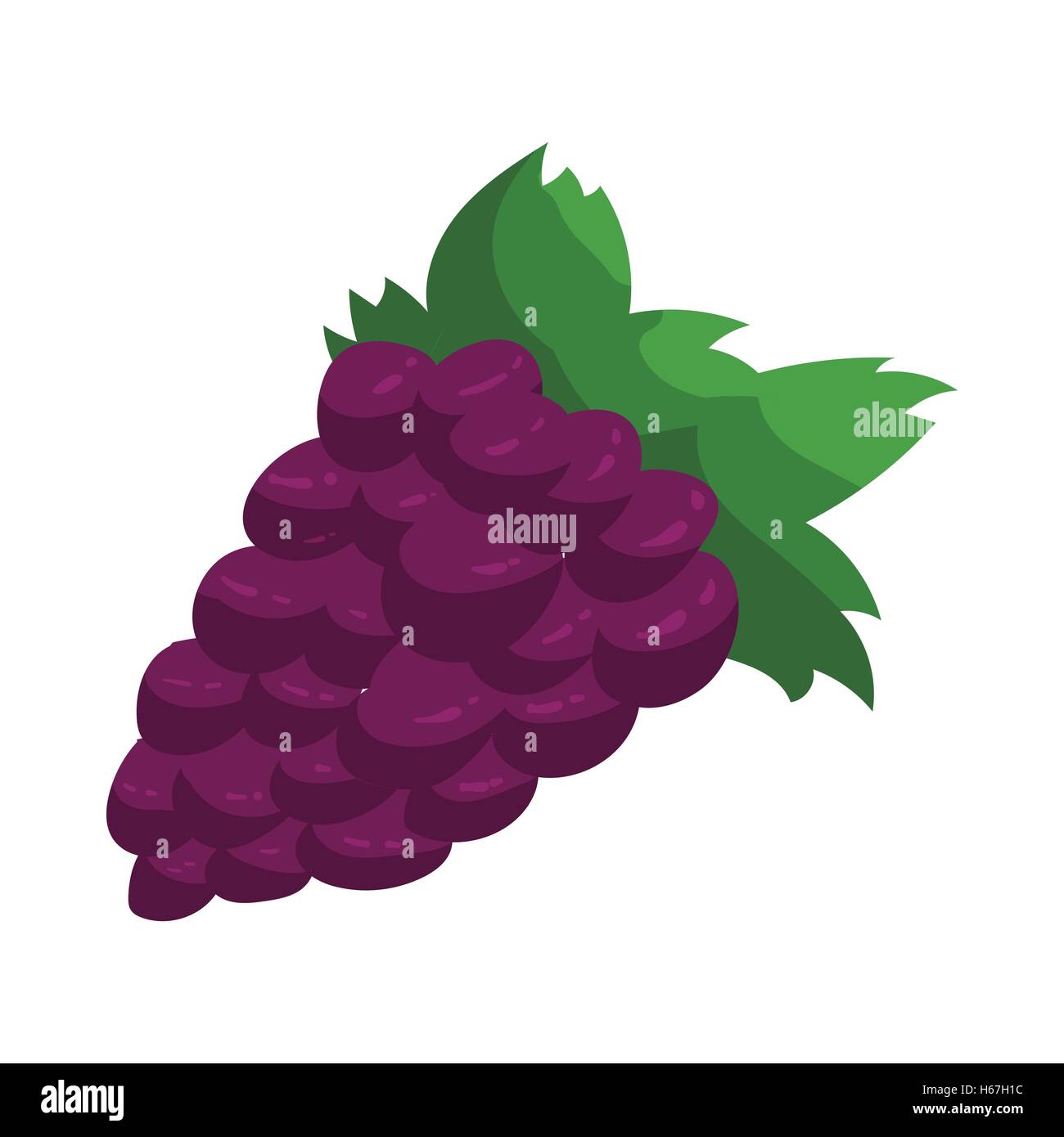 Blaue Trauben Haufen Symbol, Cartoon-Stil Stock-Vektorgrafik - Alamy