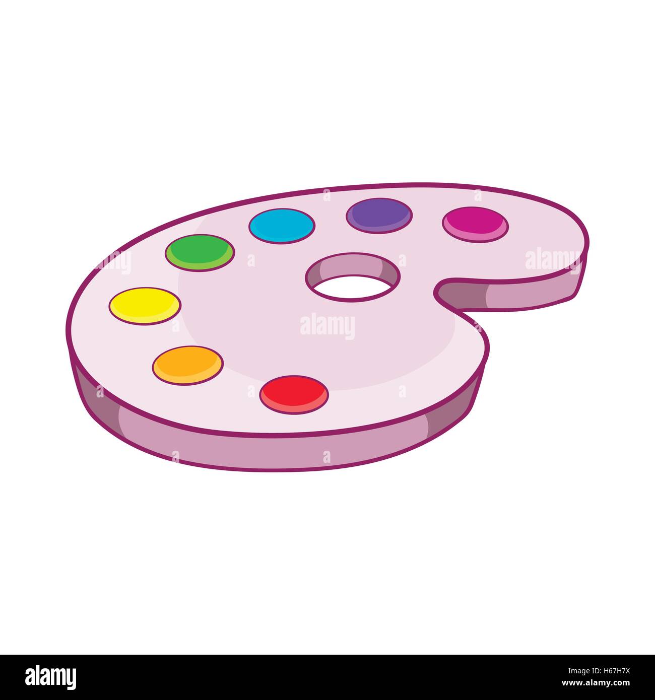 Palette von Farben-Symbol, Cartoon-Stil Stock-Vektorgrafik - Alamy