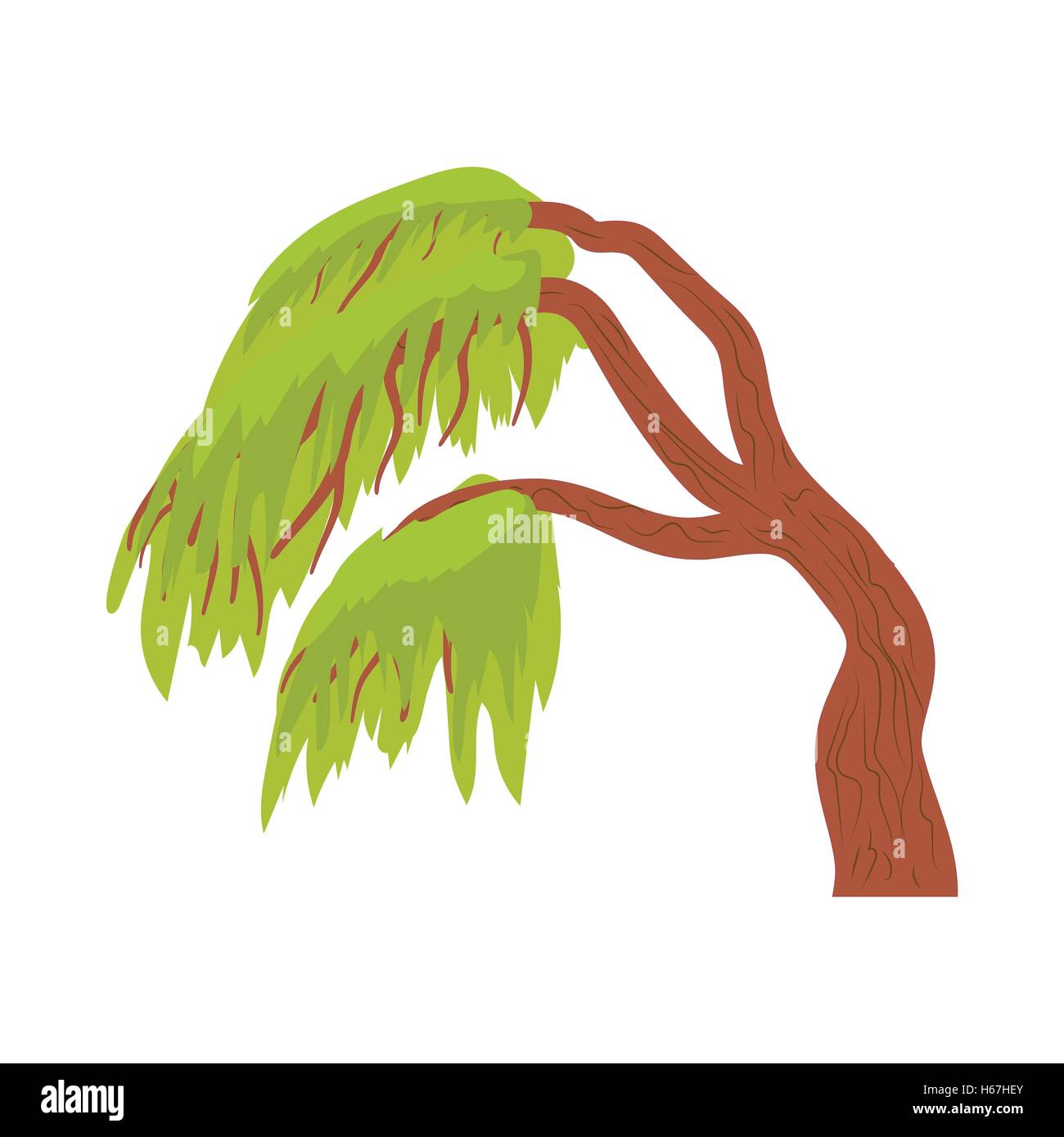 Trauerweide baum Stock-Vektorgrafiken kaufen - Alamy