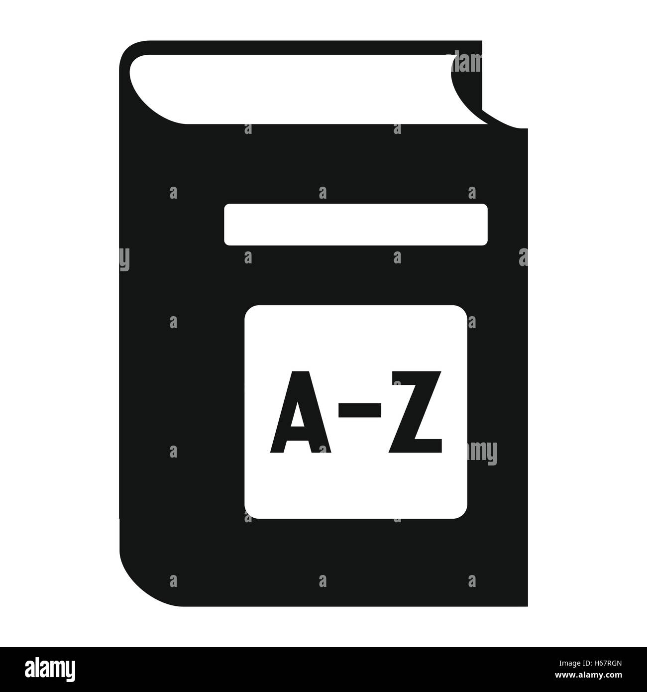 Az buchsymbol -Fotos und -Bildmaterial in hoher Auflösung – Alamy
