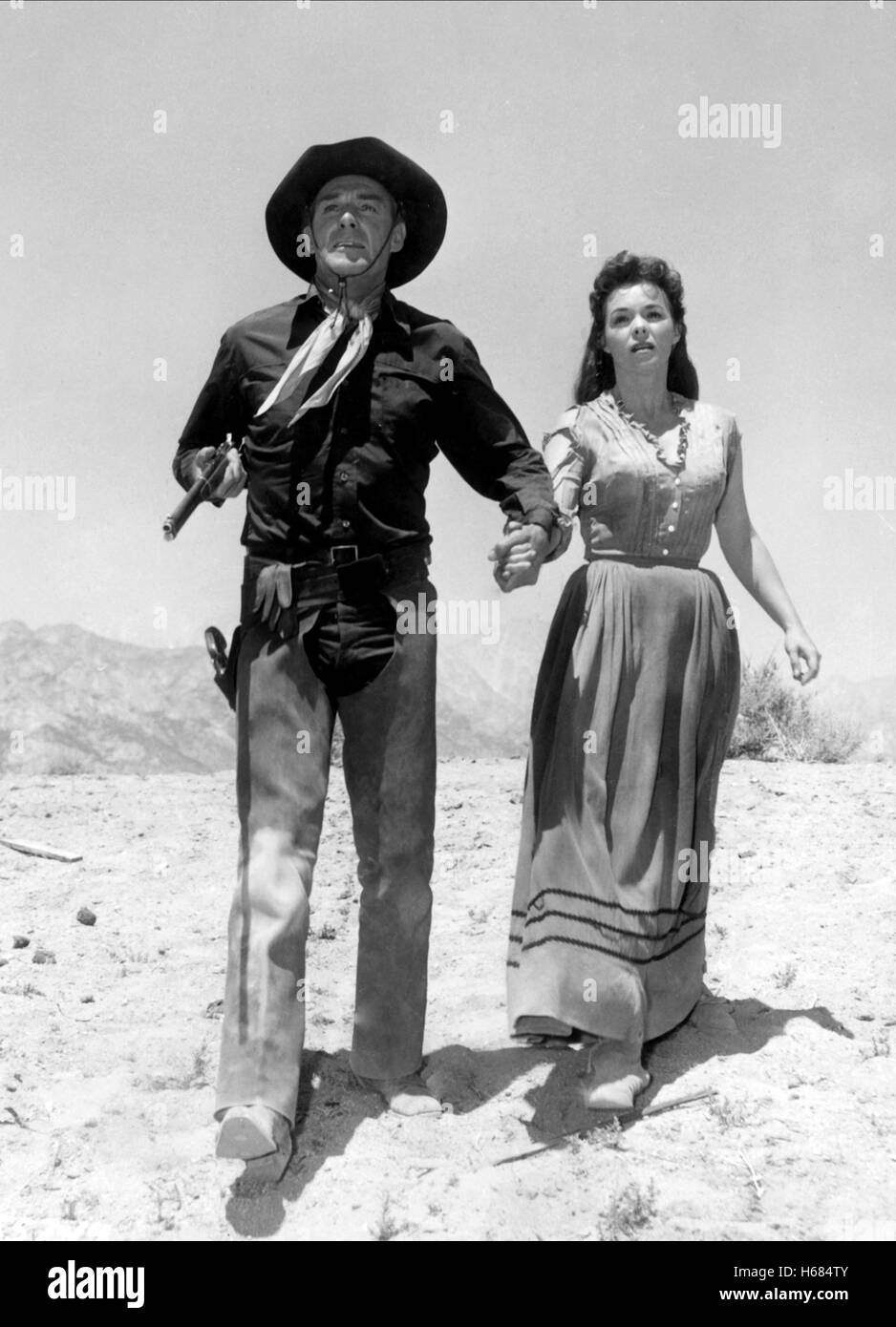 NANCY GATES, Randolph Scott, COMANCHE STATION, 1960 Stockfotografie - Alamy