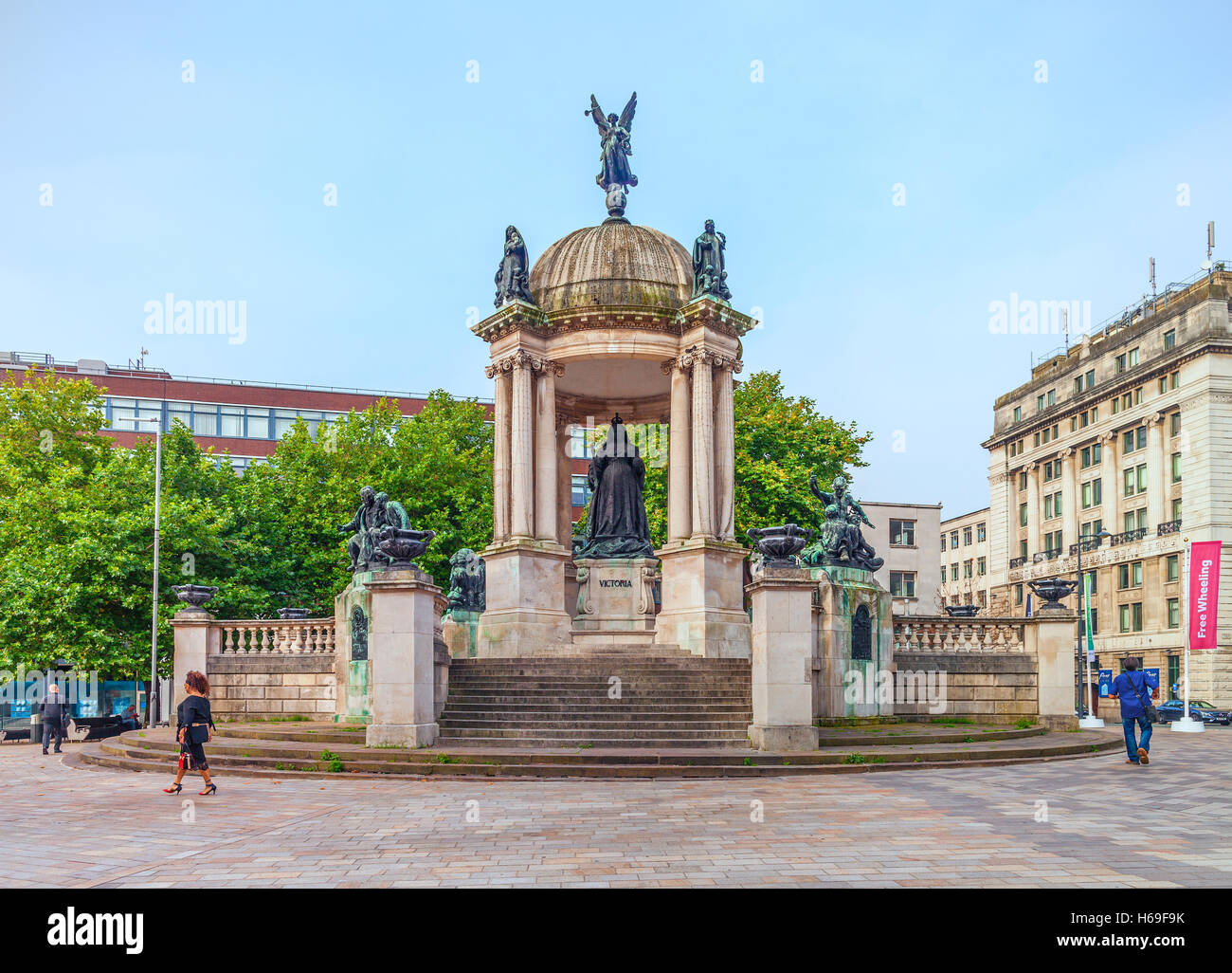 Das Victoria Denkmal in Derby-Platz, Stadtzentrum von Liverpool ...