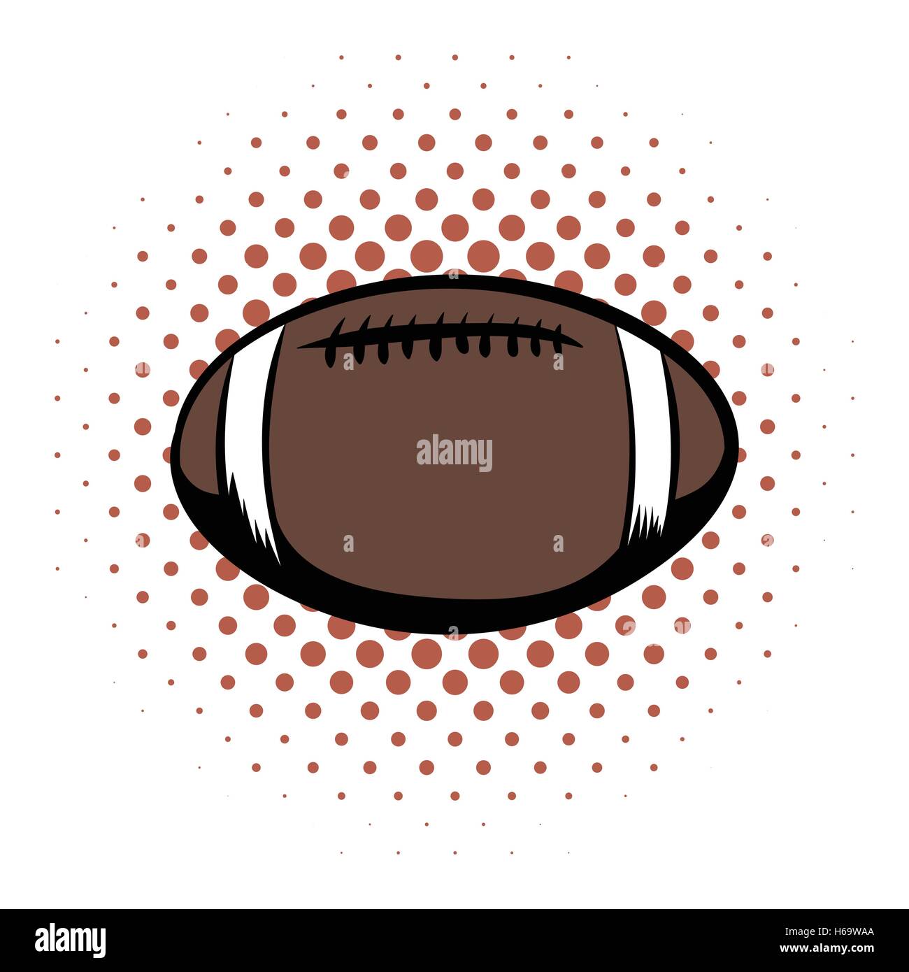American football comics icon -Fotos und -Bildmaterial in hoher ...