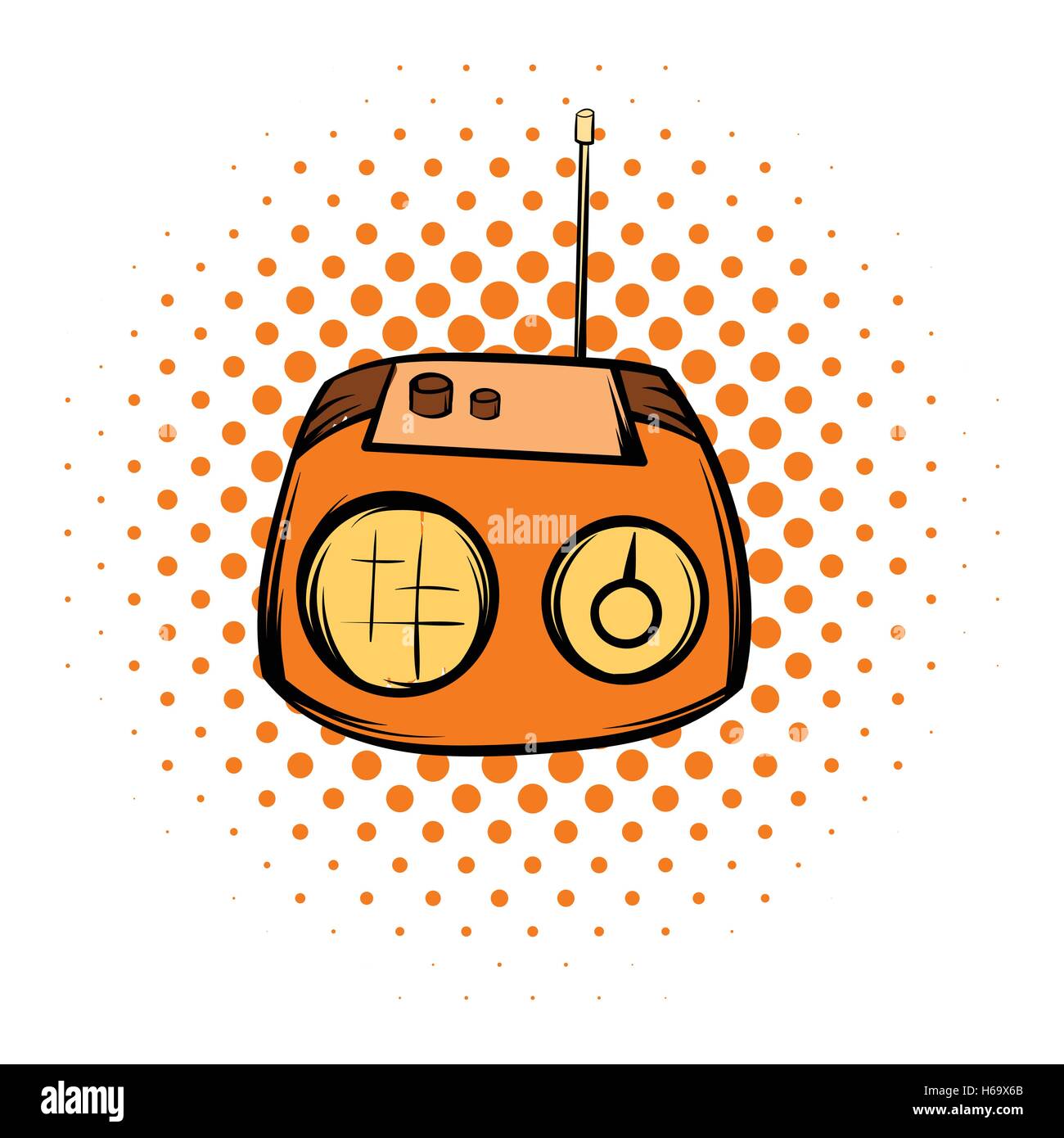 Antike audio stereo vintage kassette boombox Stock-Vektorgrafiken ...