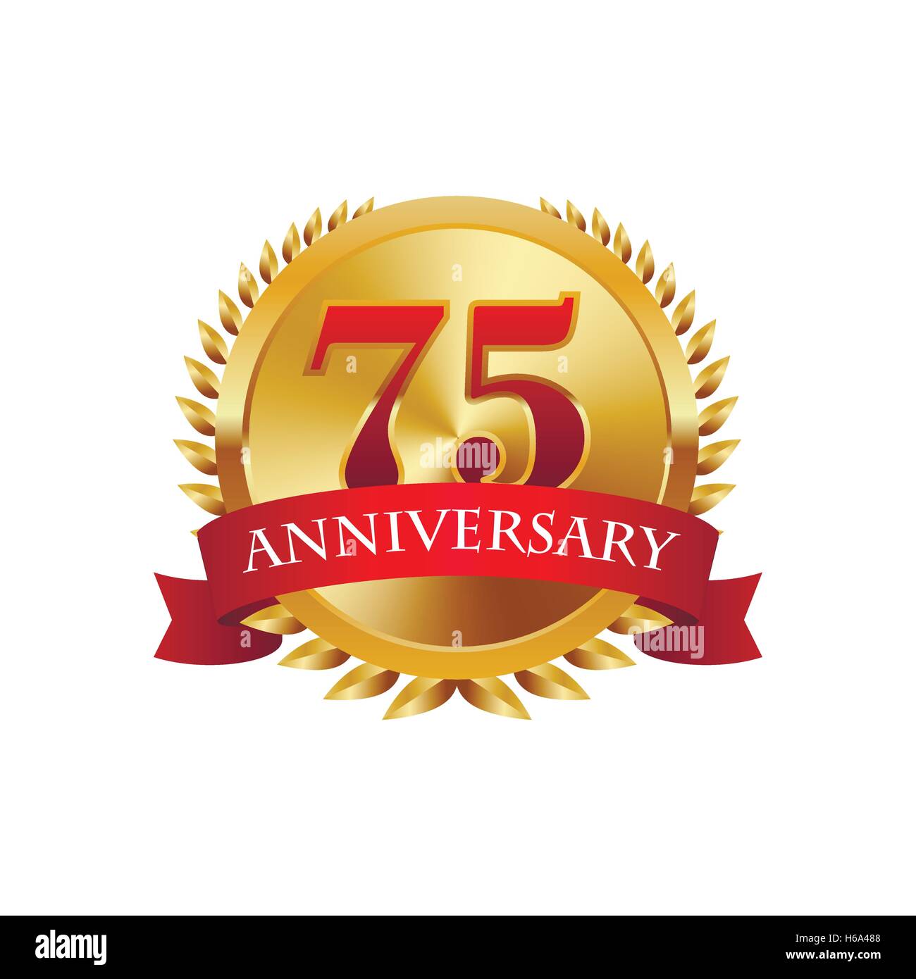 75 Jahre Jubiläum golden Label mit Bändern Stock-Vektorgrafik - Alamy 75 Jahre Jubiläum golden Label mit Bändern Stock-Vektorgrafik - Alamy