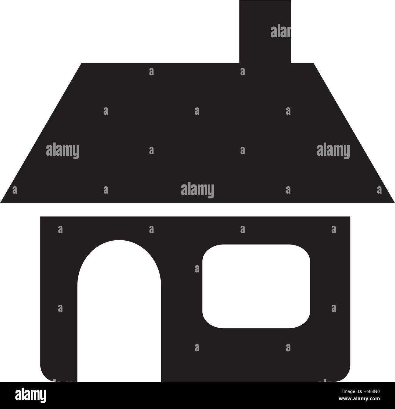 Haus Piktogramm Symbolbild Stock-Vektorgrafik - Alamy