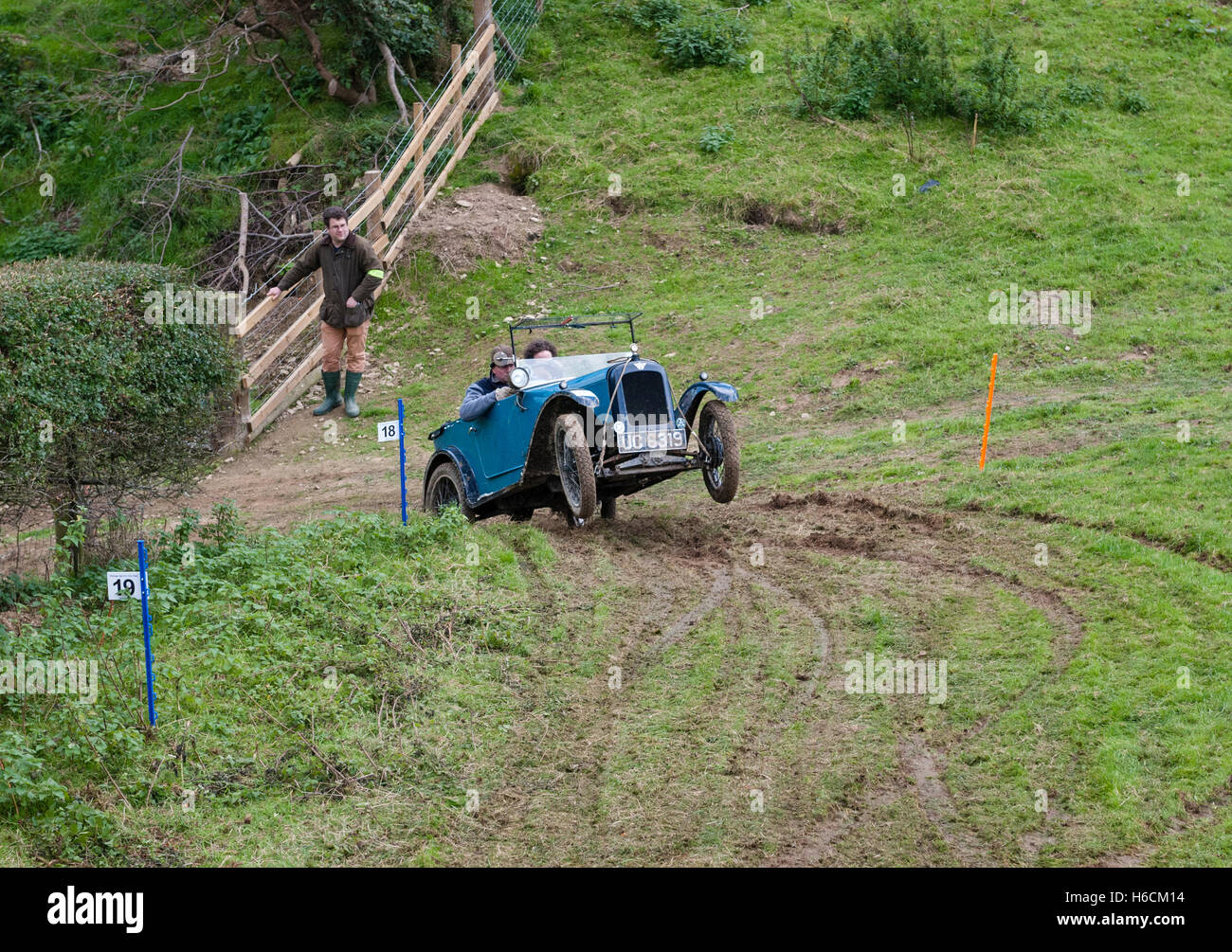 CWM Whitton, Knighton, Powys, UK. Jährliche Bergrennen VSCC (Vintage ...