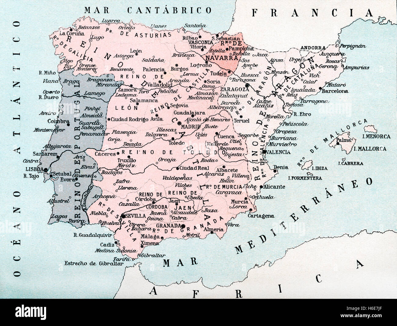 Castile map -Fotos und -Bildmaterial in hoher Auflösung – Alamy