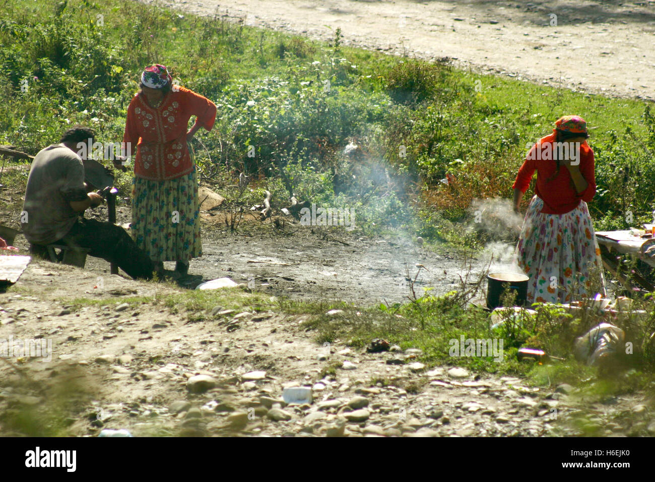 Nomadic Gypsies Stockfotos und -bilder Kaufen - Alamy