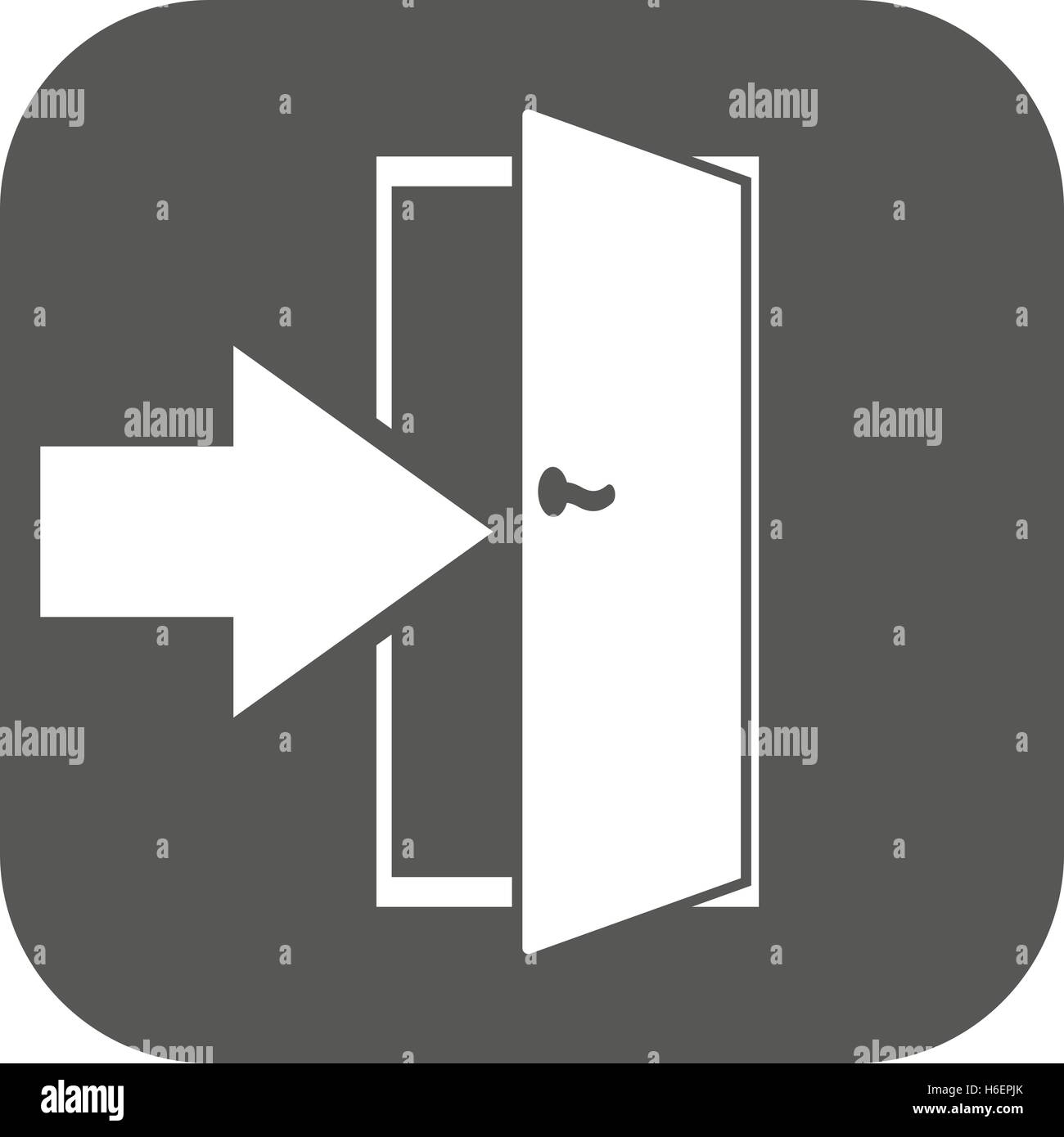 Das Login-Symbol. Eintrag und Eingabe, Autorisierung Symbol. Flache ...