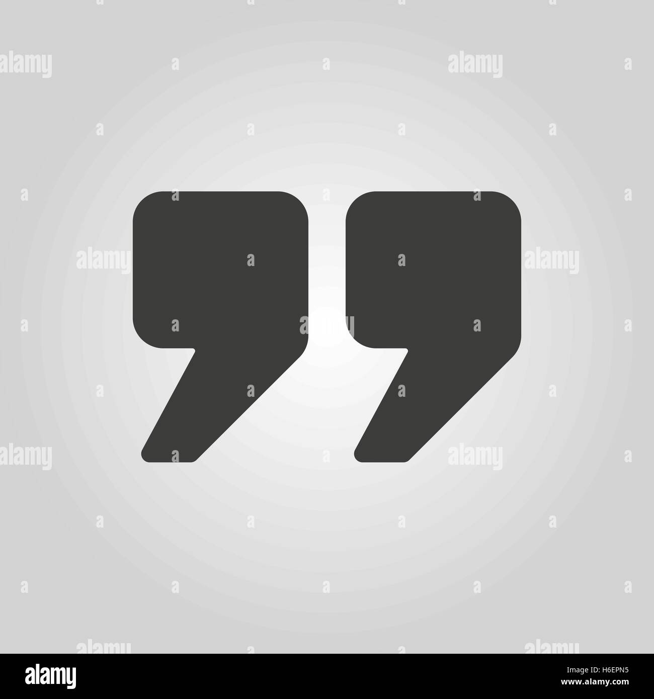Das Zitat-Symbol. Zitat-Symbol. Flache Vektor-illustration Stock ...