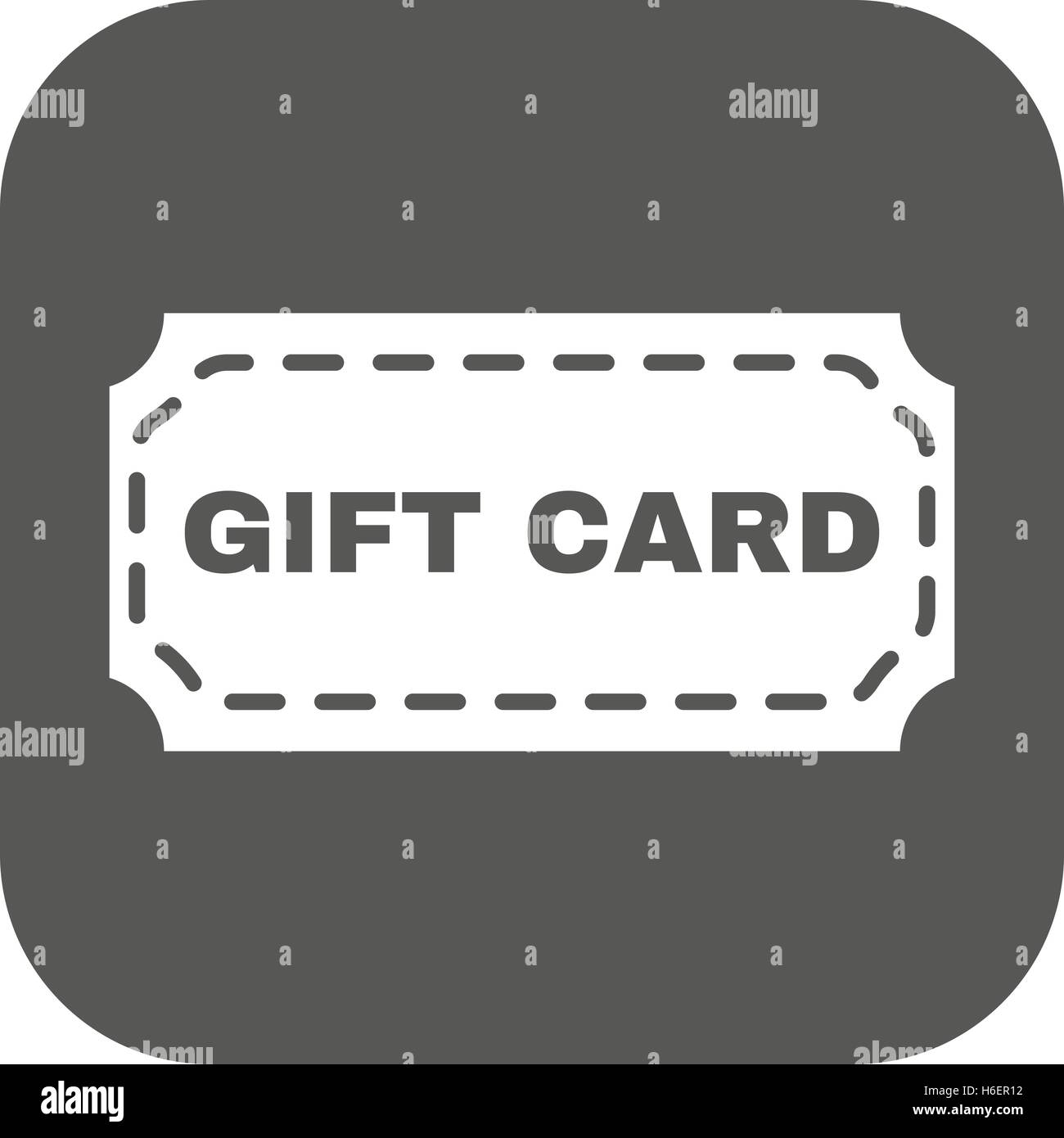 Das Geschenk-Karte-Symbol. Gutschein und Rabatt, bieten Symbol. Flache ...