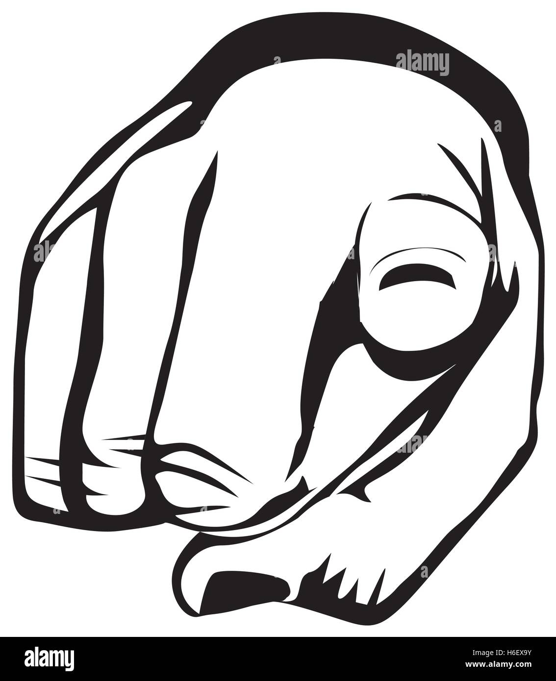 zeigen mit dem Zeigefinger Hand Geste Symbol Bild Vektor-illustration ...