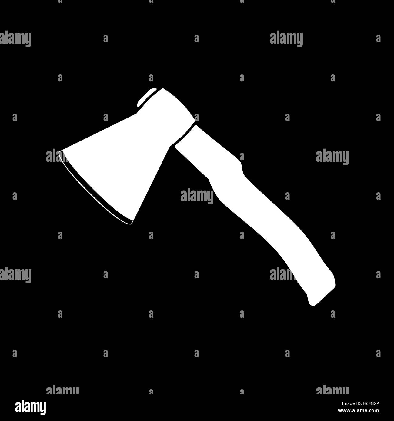 Die Ax-Symbol. Axt-Symbol. Flache Vektor-illustration Stock ...