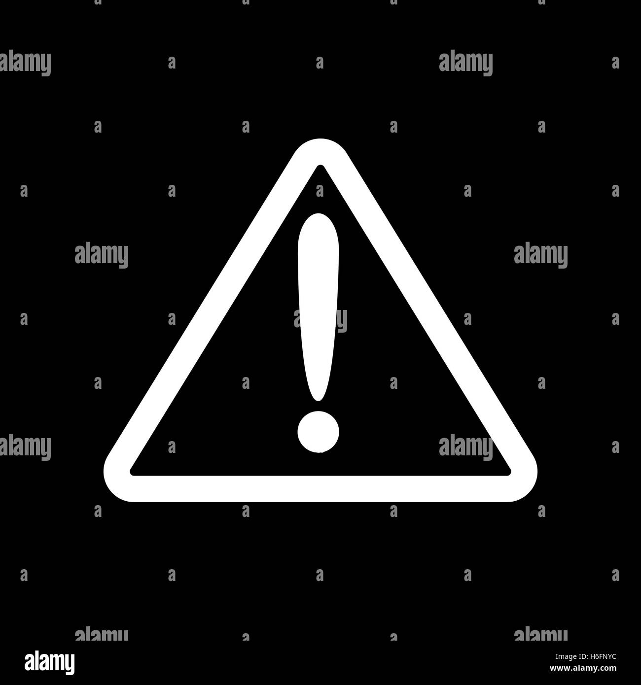 Das Achtung-Symbol. Gefahrensymbol. Flache Vektor-illustration Stock ...