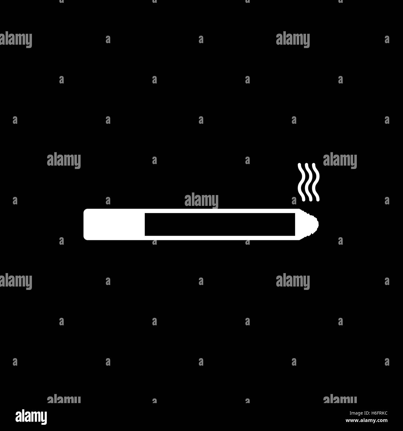 Das Rauchen-Symbol. Zigarette Symbol. Flache Vektor-illustration Stock ...