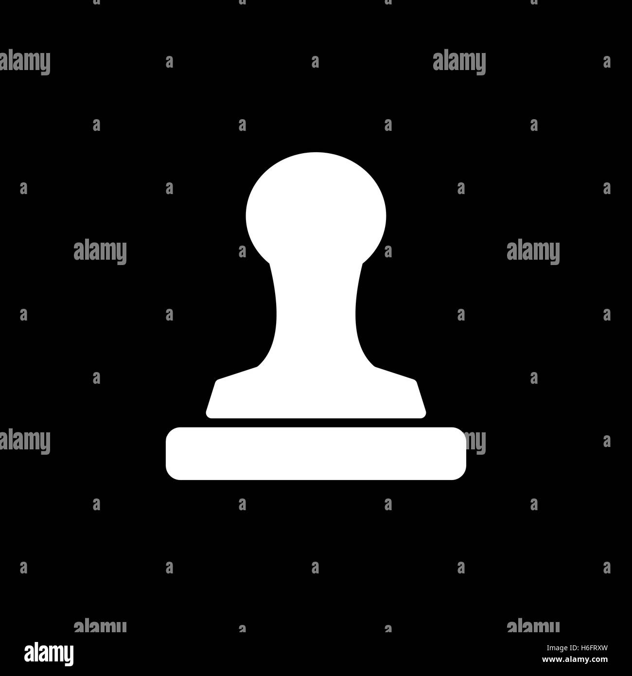 Das Stempel-Symbol. Cliche Symbol. Flache Vektor-illustration Stock ...